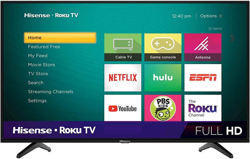 Hisense 40-Inch Series LED Roku Smart TV - Dove Computers