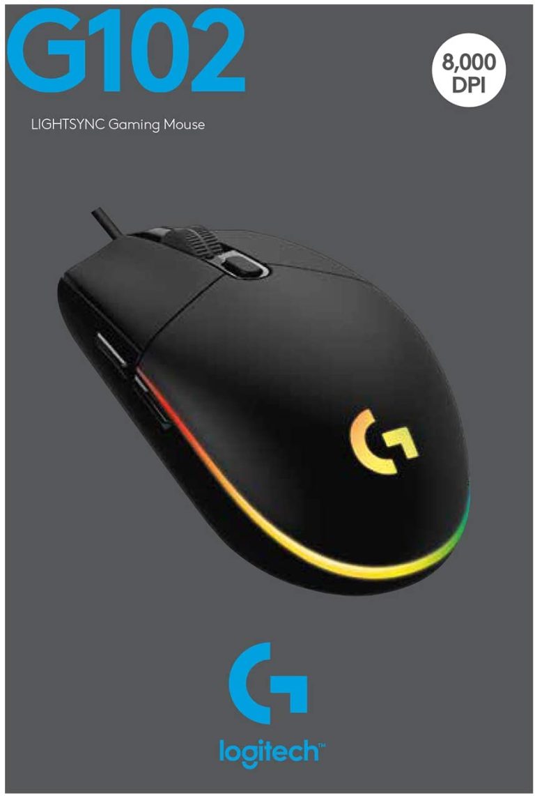 Logitech Optical Gaming Mouse G102 - Dove Computers
