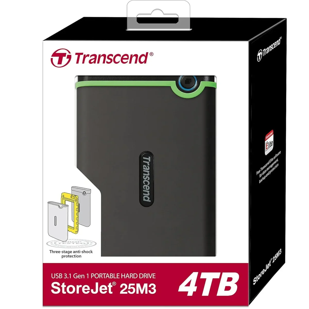 Transcend External HDD 4TB- Iron Grey - Dove Computers